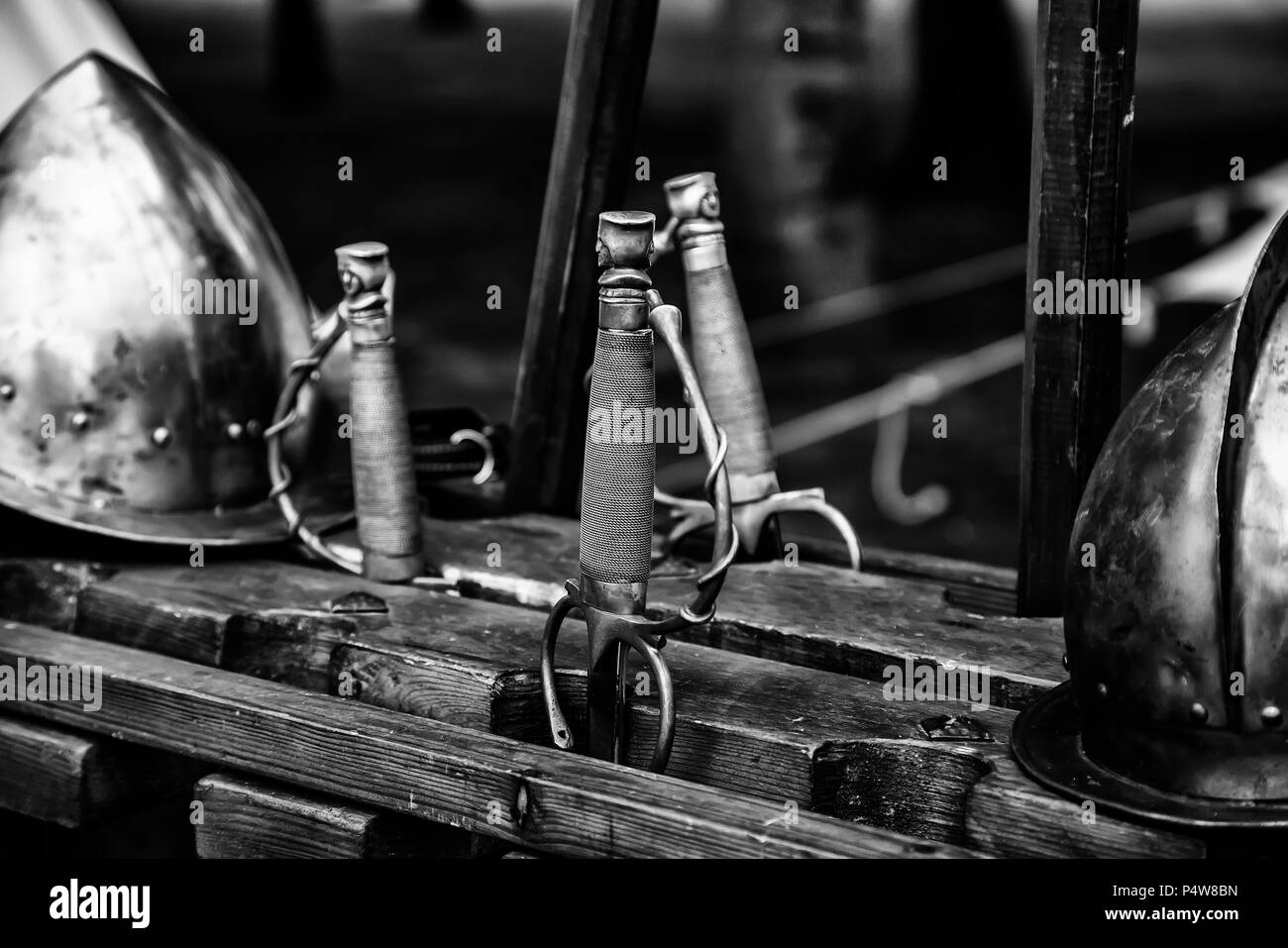 Ancient medieval sword, detail of death weapon, history Stock Photo - Alamy
