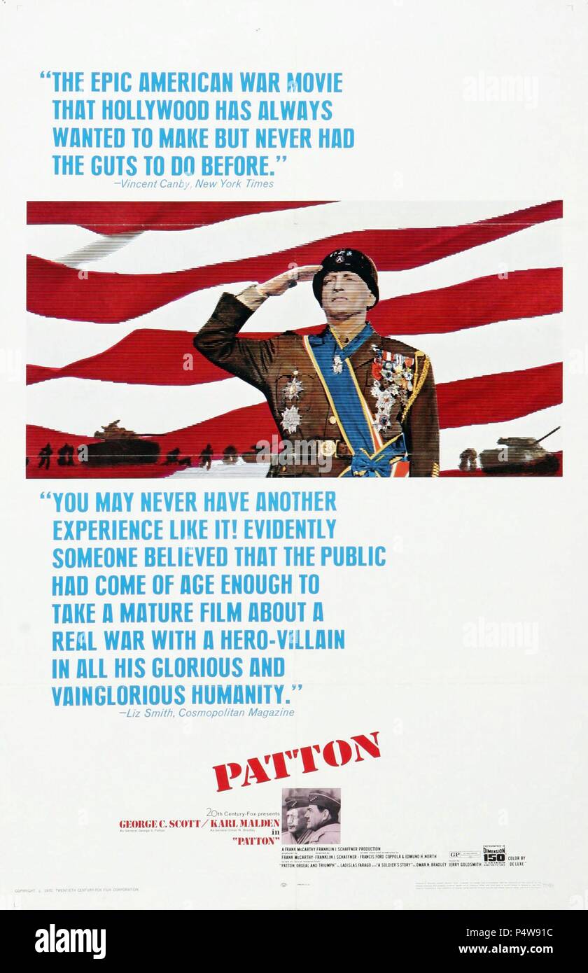 Patton 1970 poster hi-res stock photography and images - Alamy