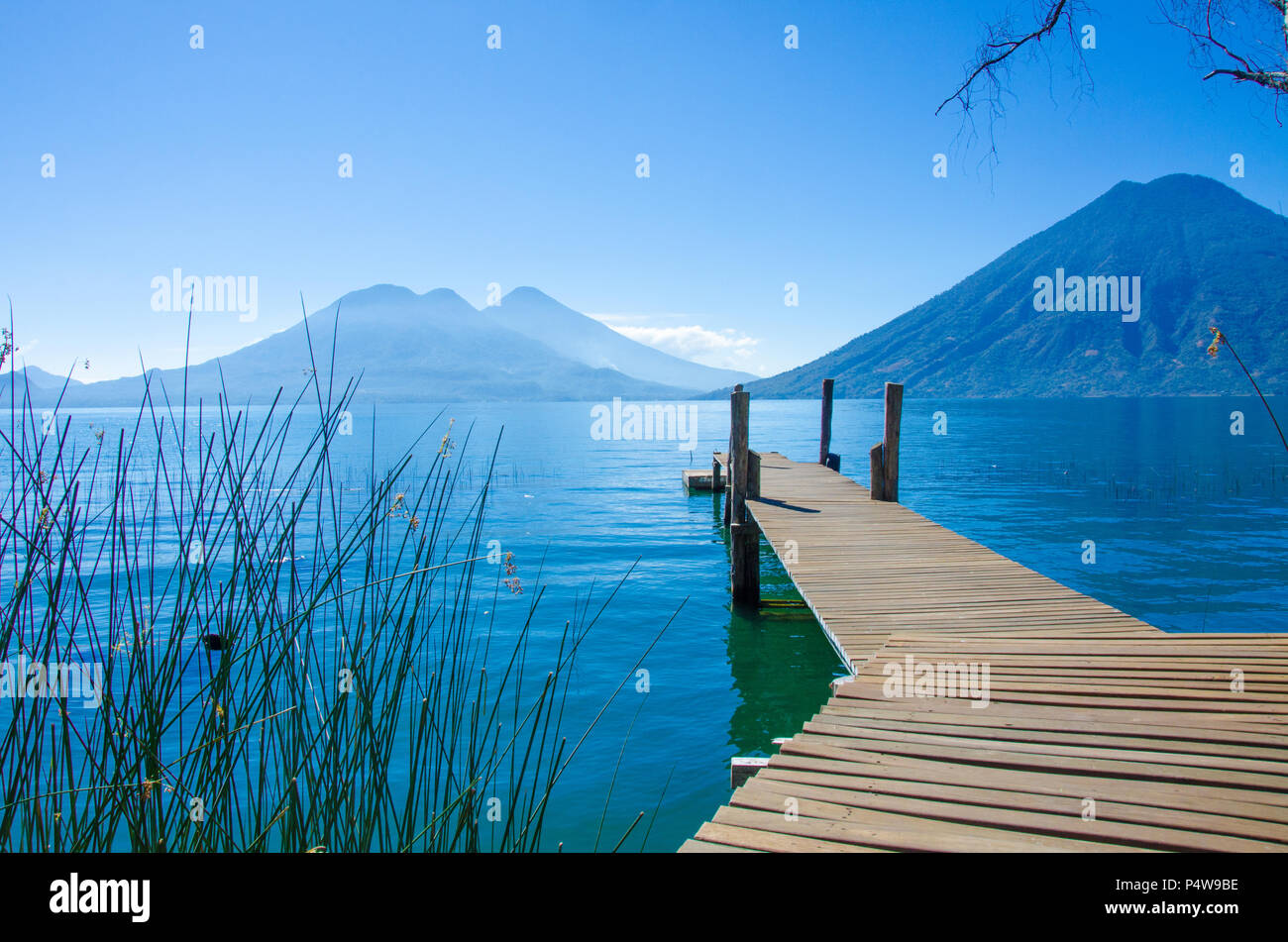 Lake Atitlan in the highlands of Guatemala - Mayan culture in beautiful ...