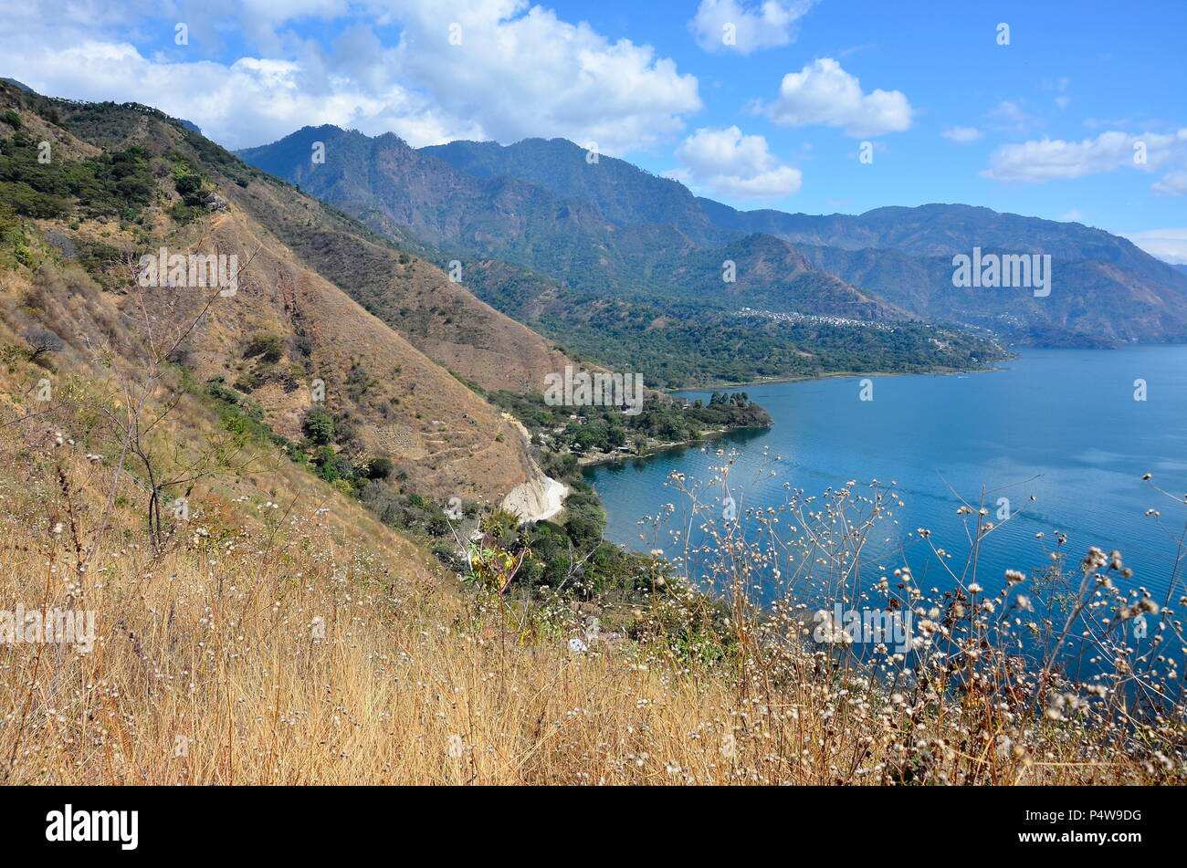 Lake Atitlan in the highlands of Guatemala - Mayan culture in beautiful ...