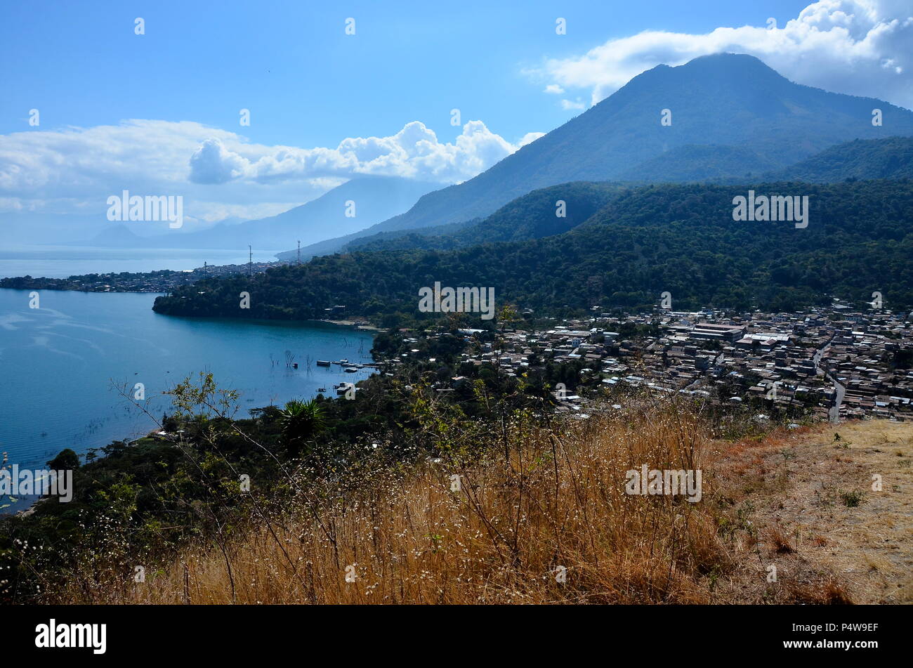 Lake Atitlan in the highlands of Guatemala - Mayan culture in beautiful ...