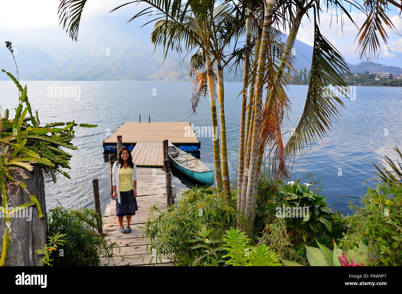 Lake Atitlan in the highlands of Guatemala - Mayan culture in beautiful ...