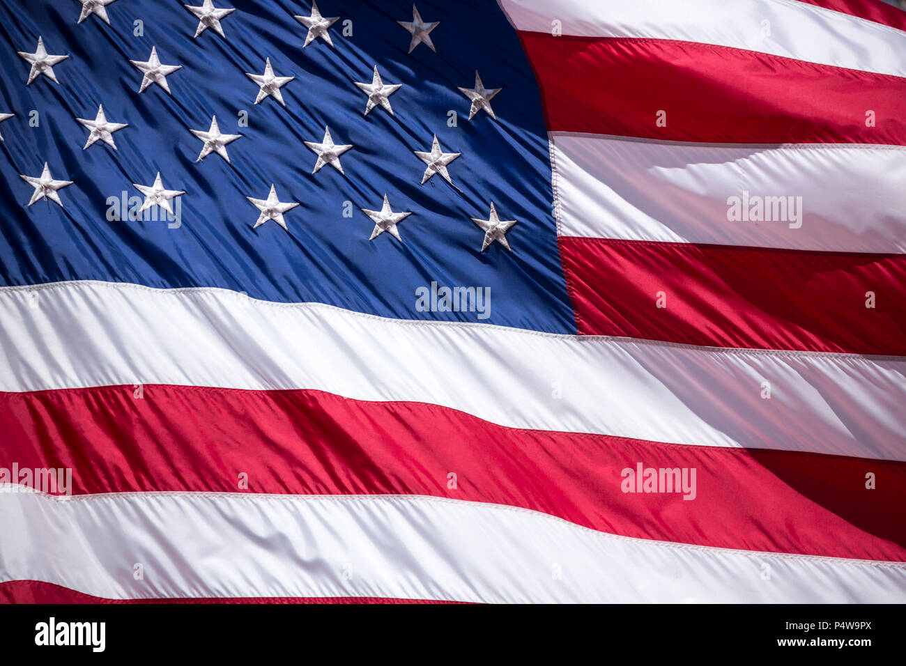 American flag background striped and stars full screen Stock Photo - Alamy