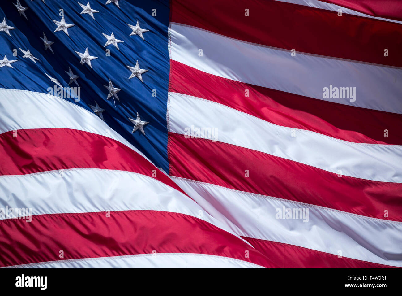 American flag background striped and stars full screen Stock Photo - Alamy