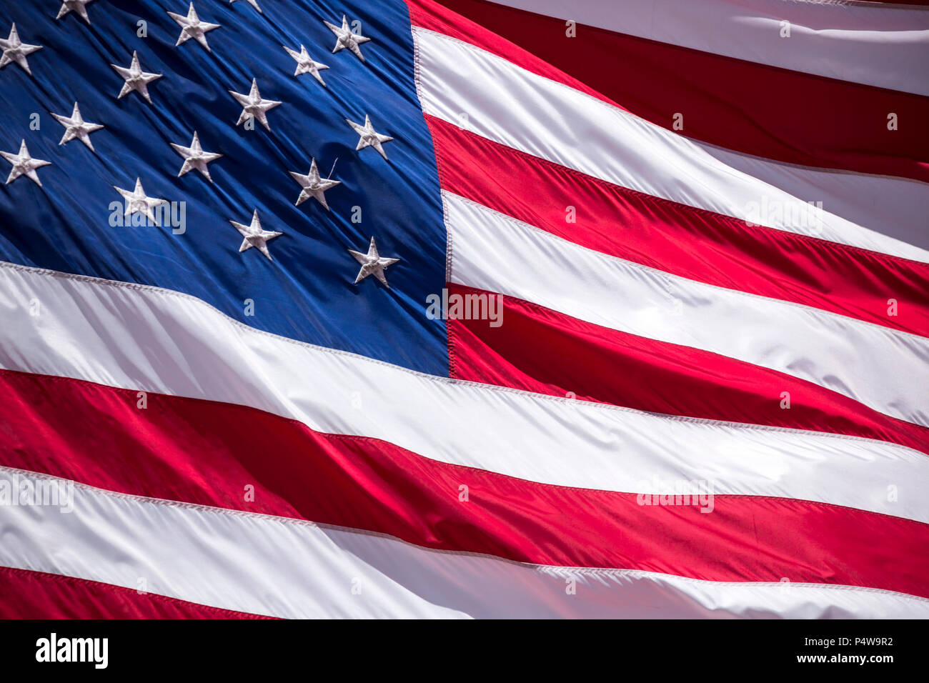 American flag background striped and stars full screen Stock Photo - Alamy