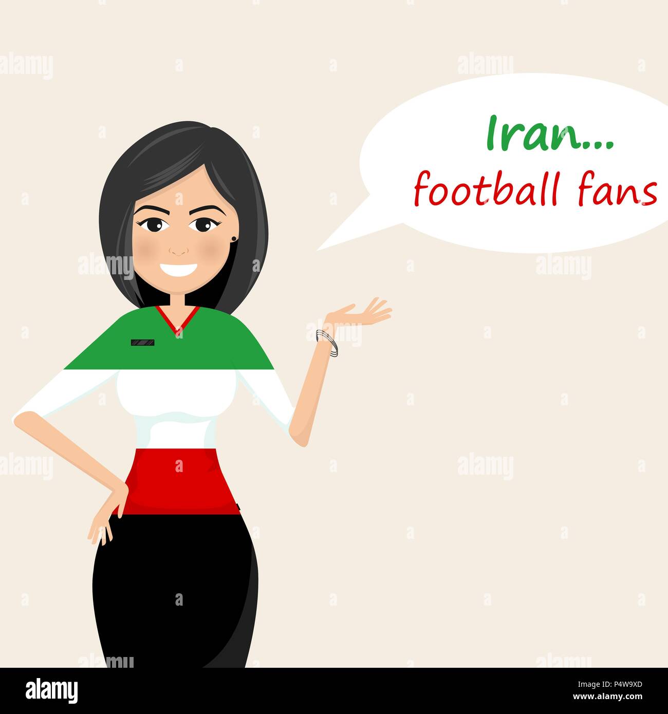 Iran fan Stock Vector Images - Alamy