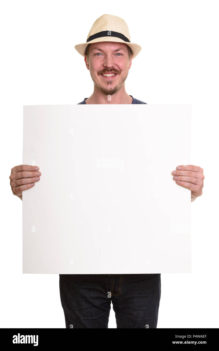 Portrait Of Man Isolated Against White Background Stock Photo - Alamy