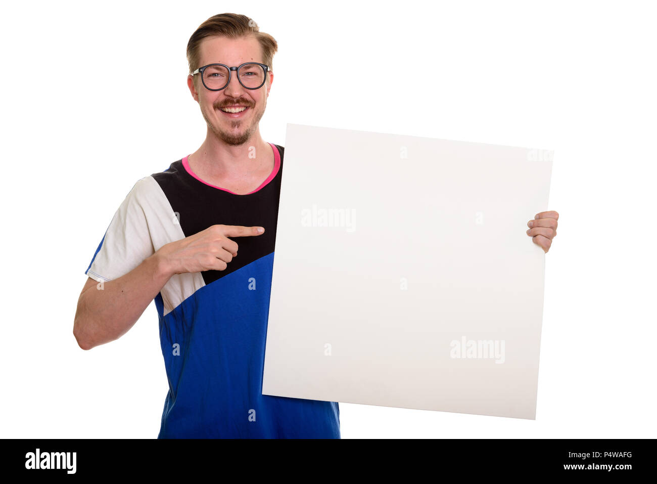 Portrait Of Man Isolated Against White Background Stock Photo - Alamy
