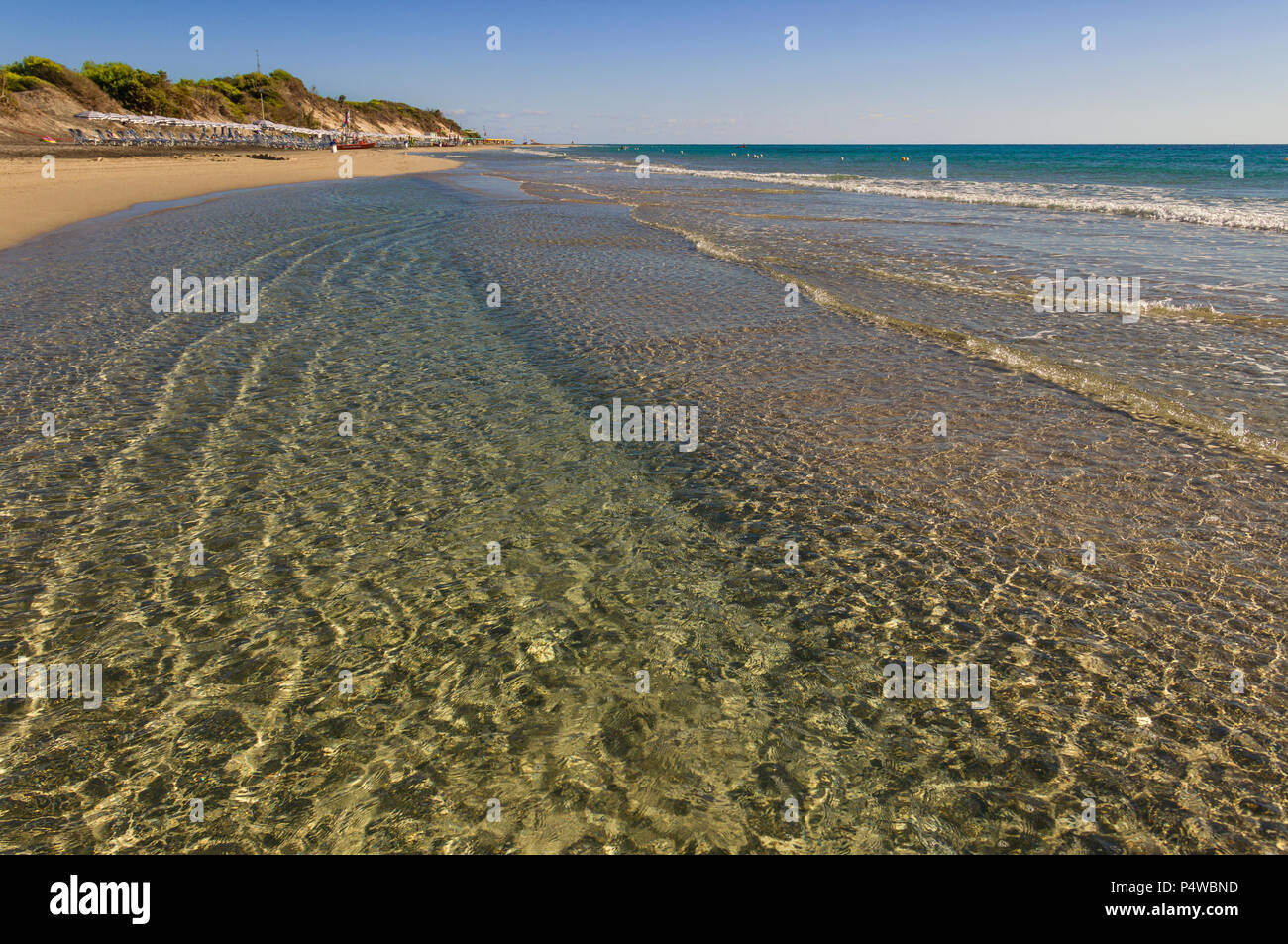 The most beautiful sand beaches of Apulia: Alimini bay,Salento coast ...