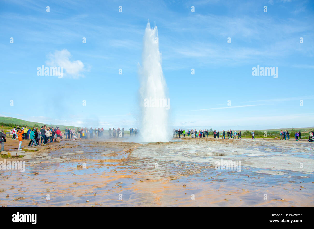 Europe most famous iceland geysers hi-res stock photography and images ...