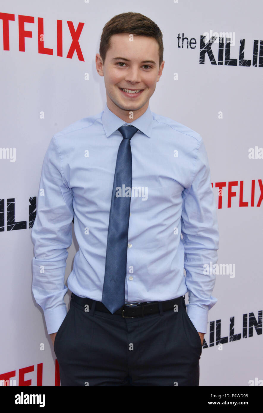 Tyler Ross arriving at The Killing Premiere at the Arclight Theatre In ...