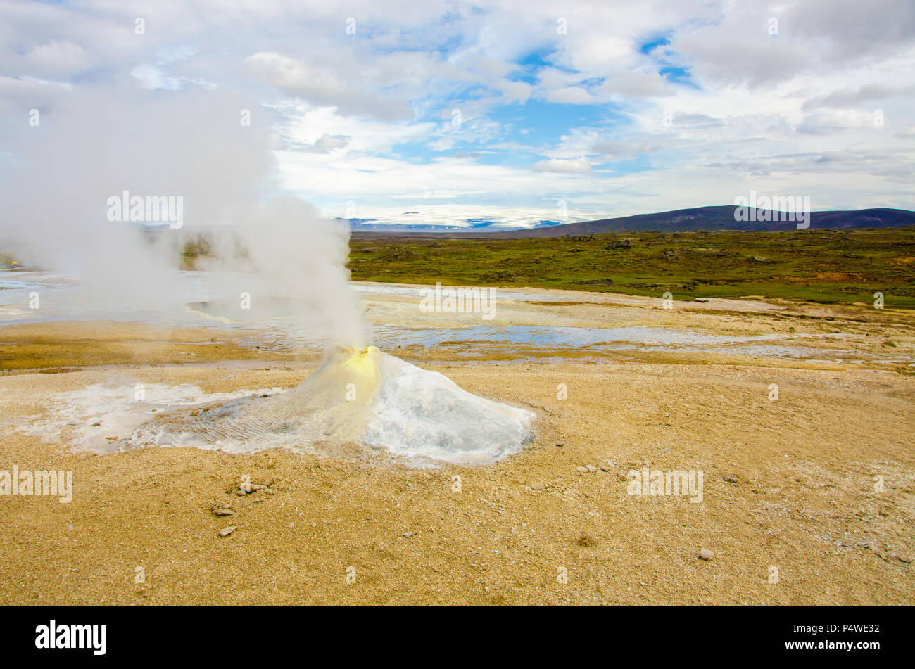 Hveravellir - geothermal hot spring - Iceland Stock Photo - Alamy