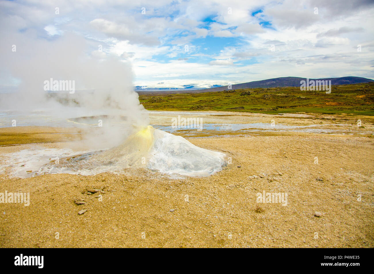 Hveravellir - geothermal hot spring - Iceland Stock Photo - Alamy