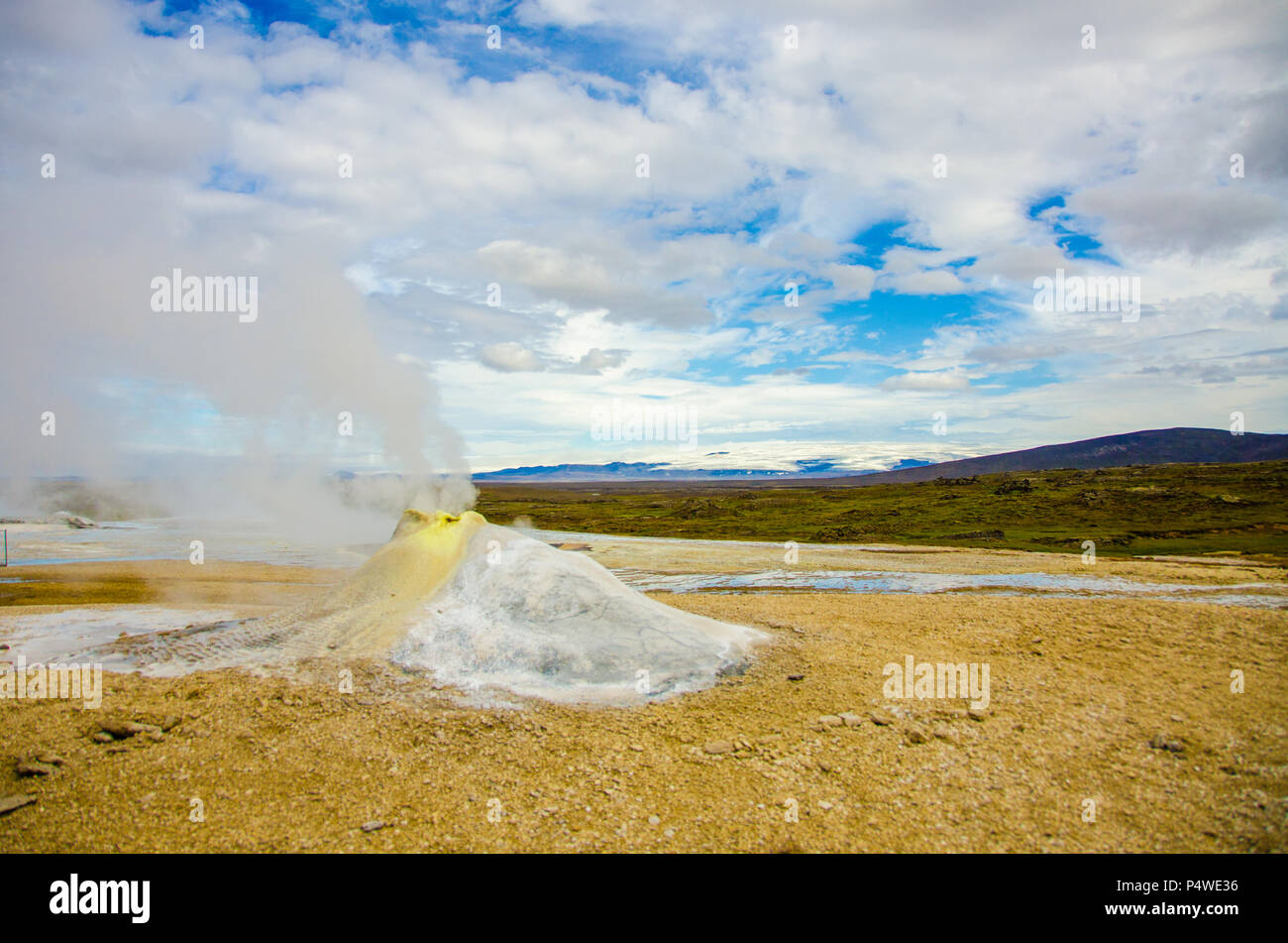 Hveravellir - geothermal hot spring - Iceland Stock Photo - Alamy