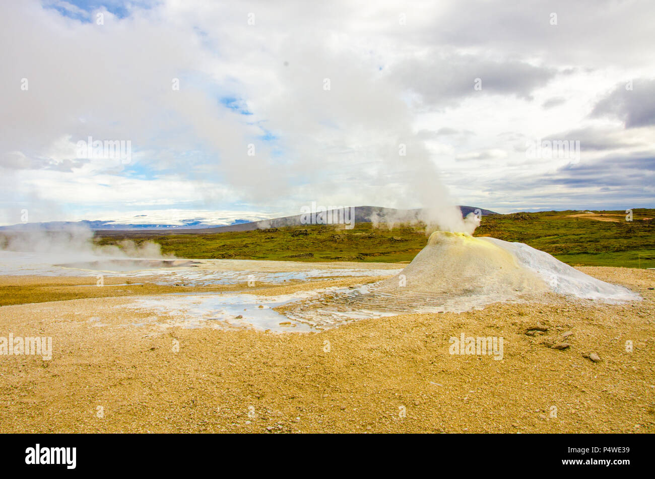 Hveravellir - geothermal hot spring - Iceland Stock Photo - Alamy