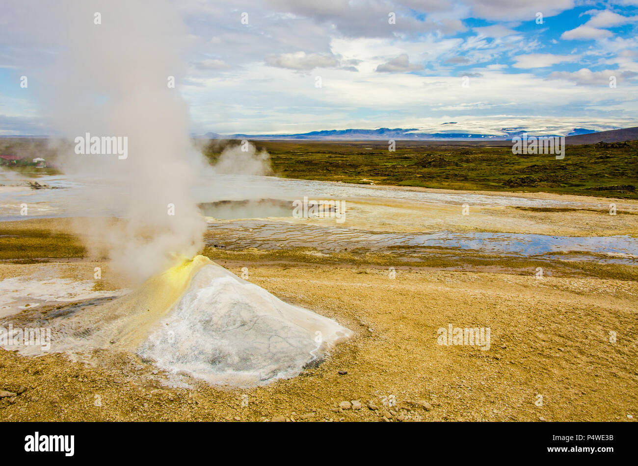 Hot spring pool north iceland hi-res stock photography and images - Alamy
