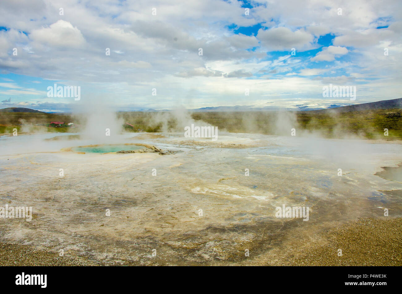 Hveravellir - geothermal hot spring - Iceland Stock Photo - Alamy