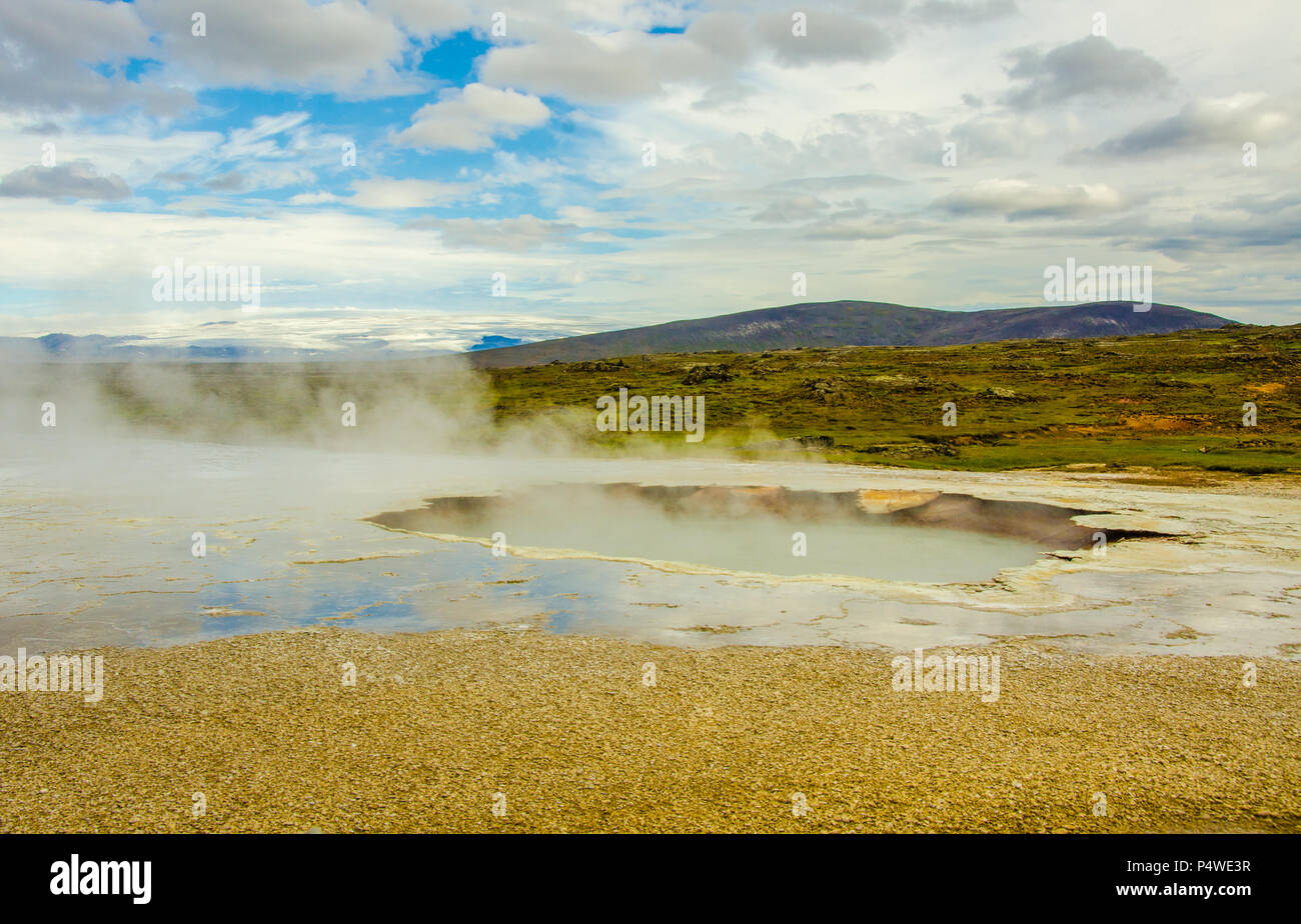 Hveravellir - geothermal hot spring - Iceland Stock Photo - Alamy