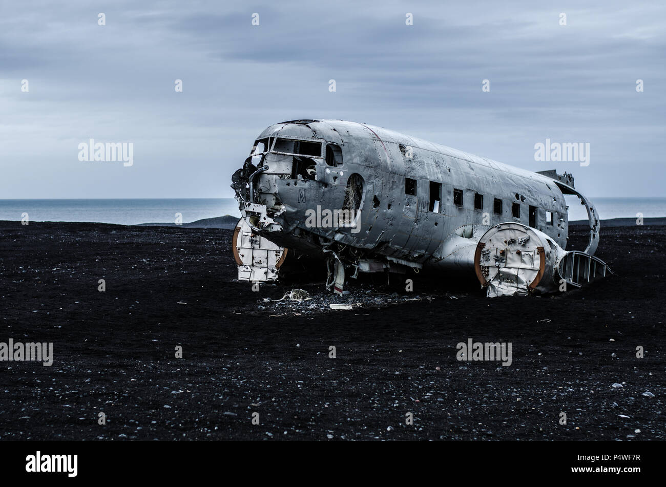 Plane wreck in wilderness Stock Photo - Alamy
