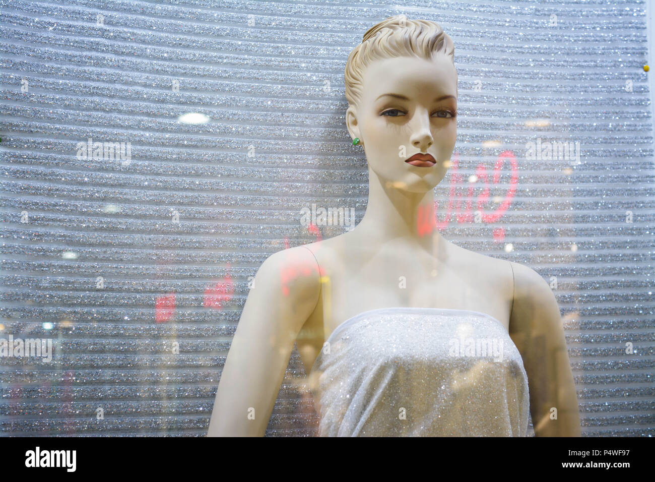 mannequin behind window Stock Photo - Alamy