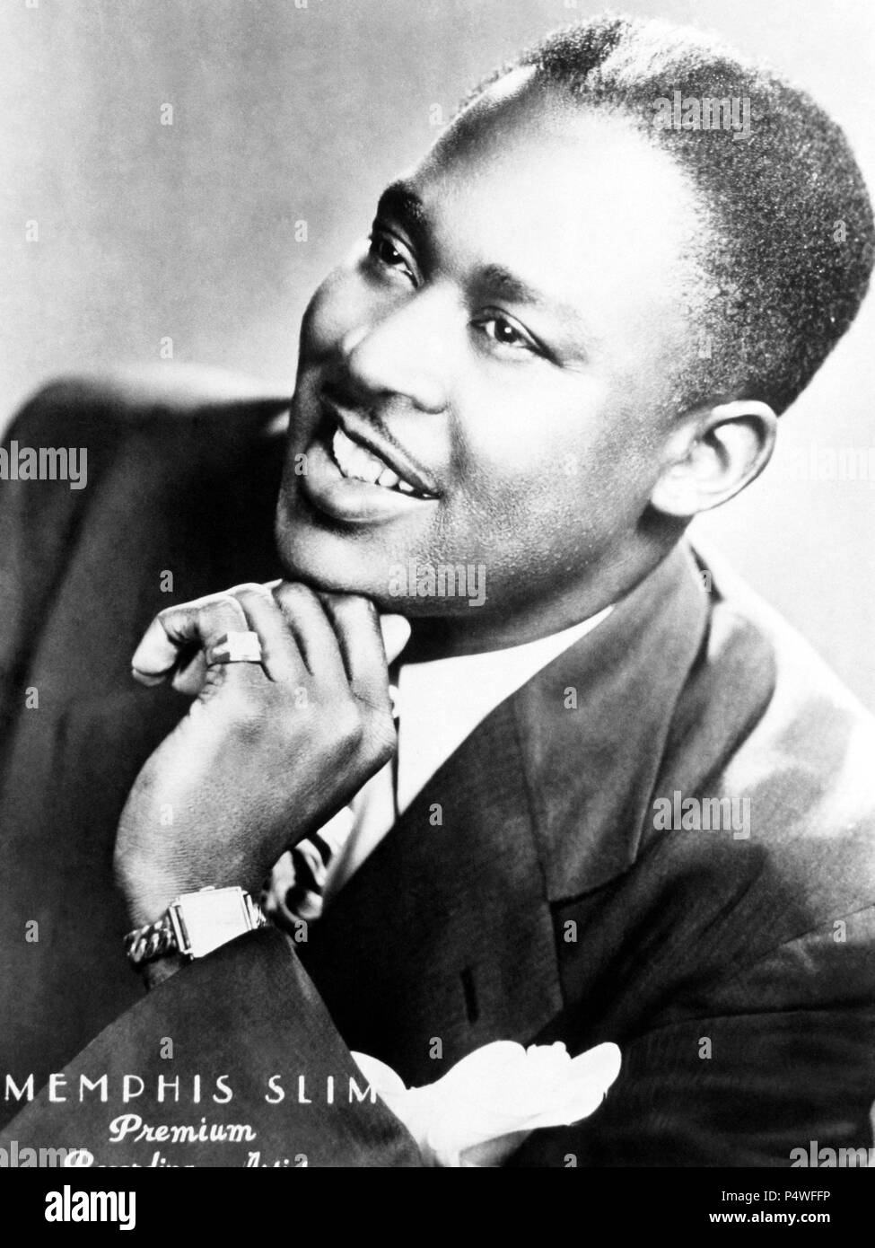 Memphis Slim, American blues pianist Stock Photo - Alamy