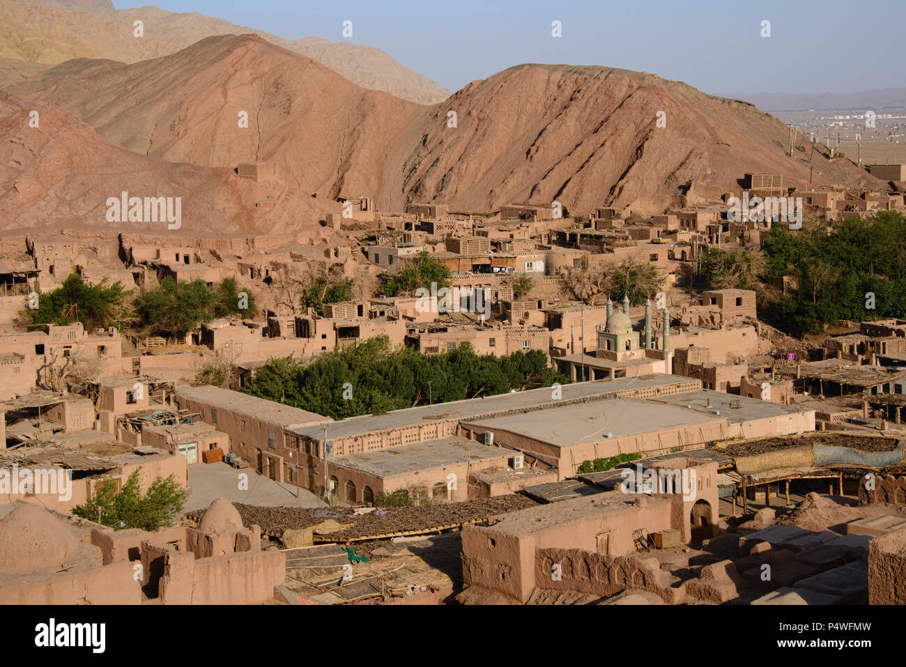 Ancient mud brick village in the Tuyoq Valley, Turpan, Xinjiang, China ...