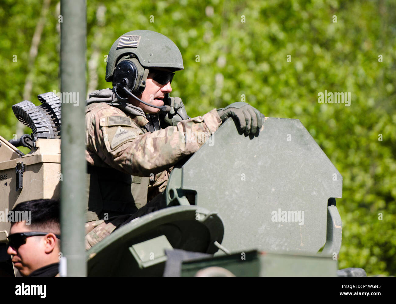 A tank platoon assigned to 1st Battalion, 66th Armor Regiment, 3rd ...