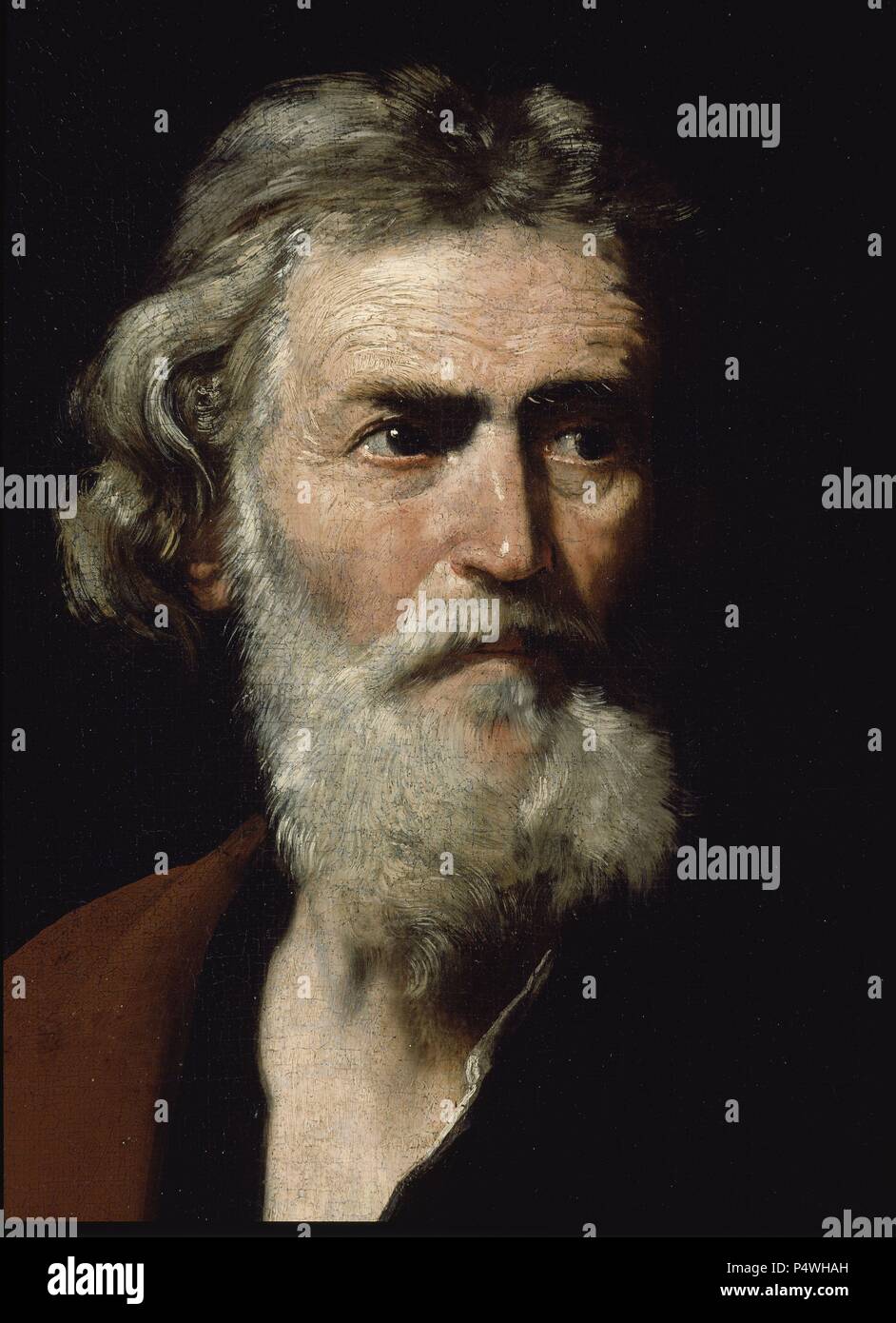 'Saint Matthew' (detail), 1632, Oil on canvas. Author: Jusepe de Ribera ...