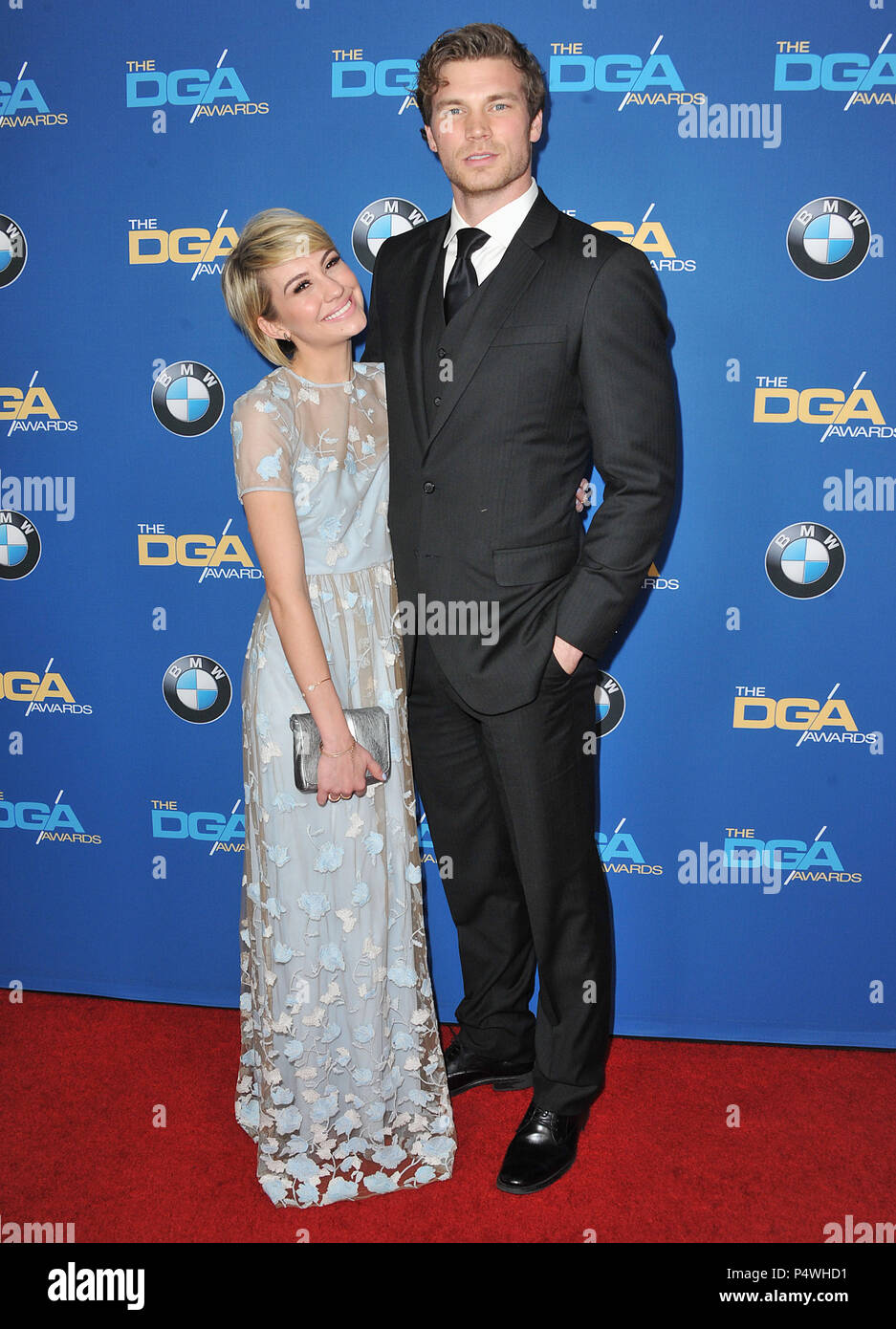 Derek Theler, Chelsea Kane arriving at the 66th Annual DGA Awards 2014 ...