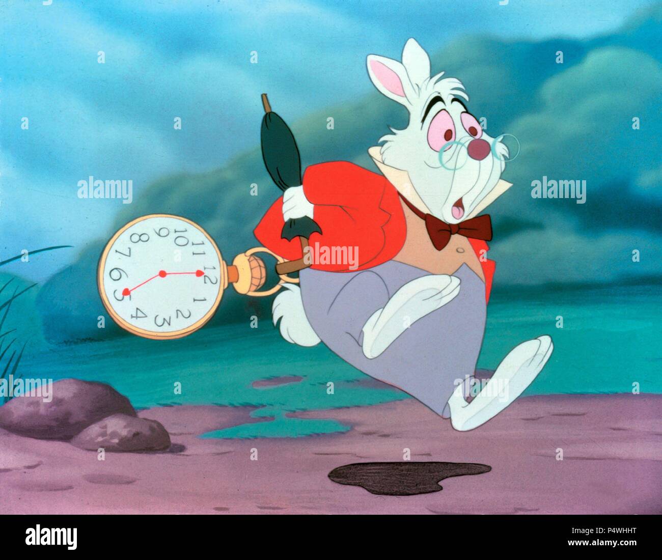 Alice In Wonderland Rabbit Clock Disney