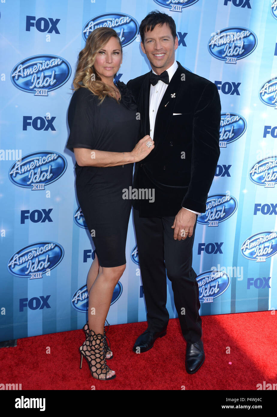 Harry Connick Jr and wife Gill Goodacre at the American Idol XIII ...