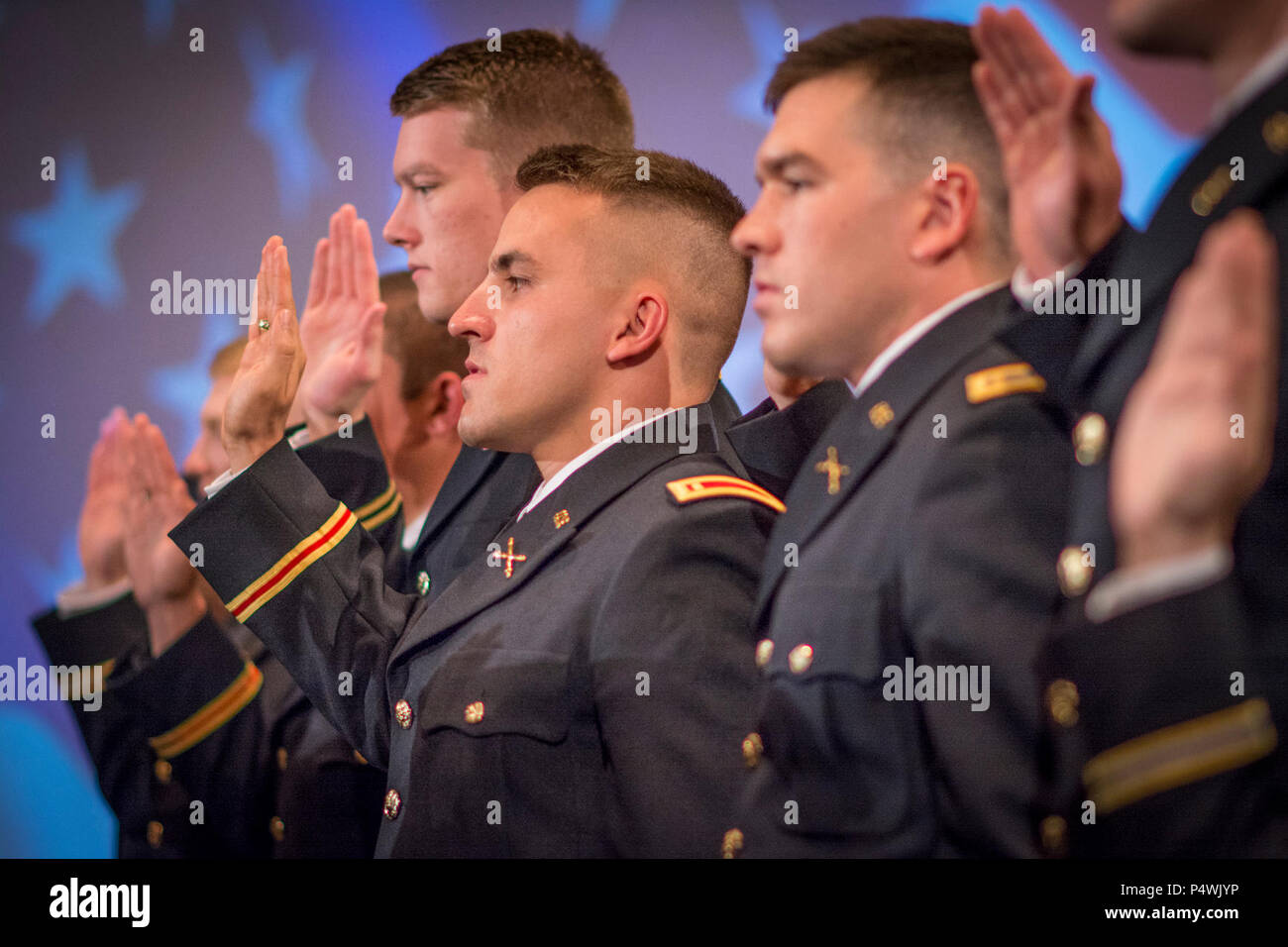 Fifteen very-soon-to-be U.S. Army second lieutenants take the oath of ...