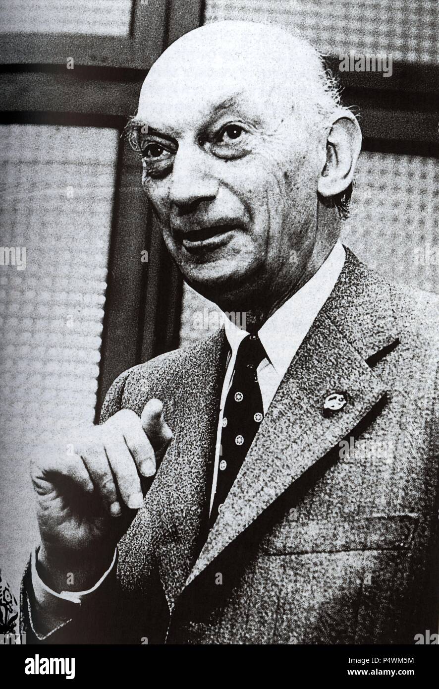 Frederic Mompou Dencausse (Barcelona, 1893-1987). Músico Stock Photo ...