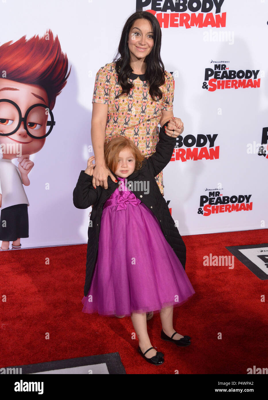 Shanelle Workman and Daughter Parker arriving at the Mr Peabody ...