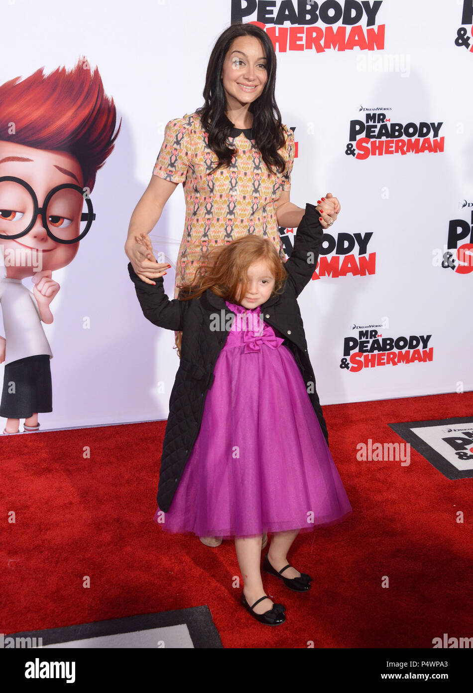 Shanelle Workman and Daughter Parker arriving at the Mr Peabody ...