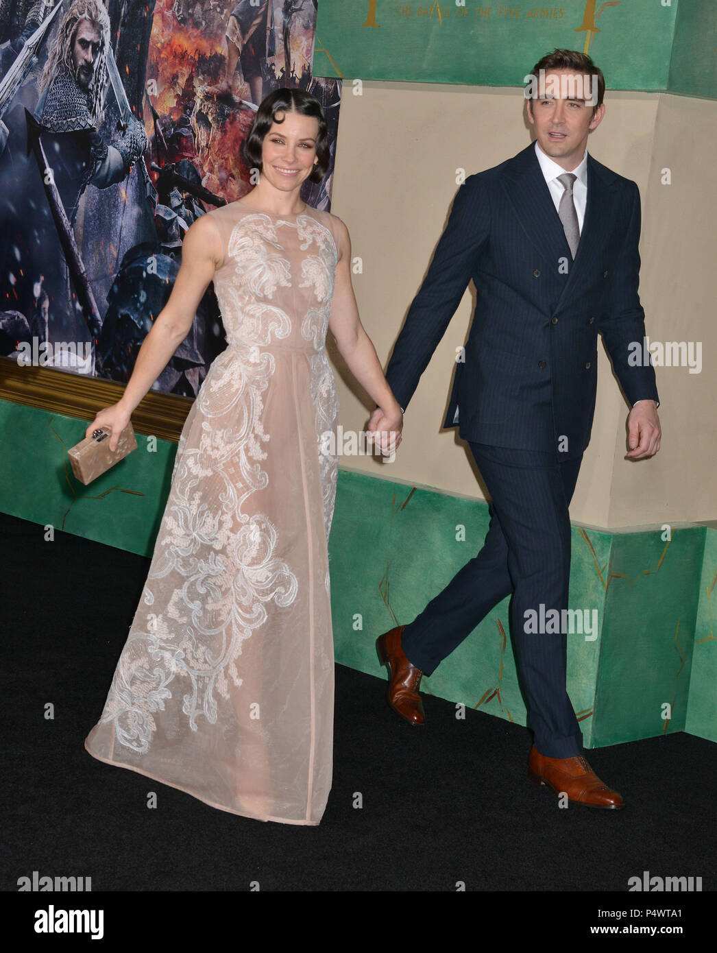 a Evangeline Lilly, Lee Pace 003 at the Hobbit Battle of the Five ...