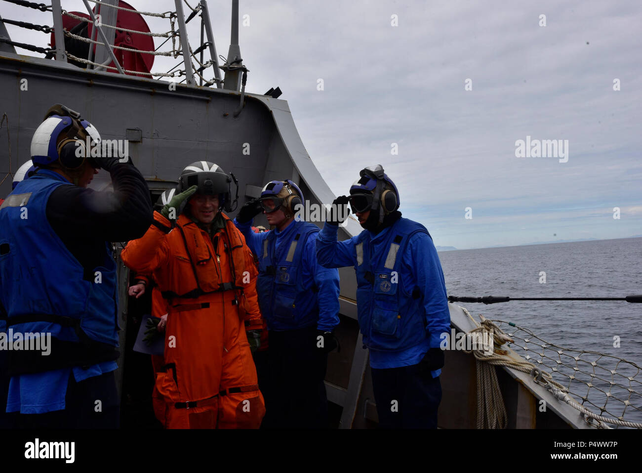 GULF OF ALASKA - Lt. Gen. Ken Wilsbach, commander, U.S. Alaska Command ...