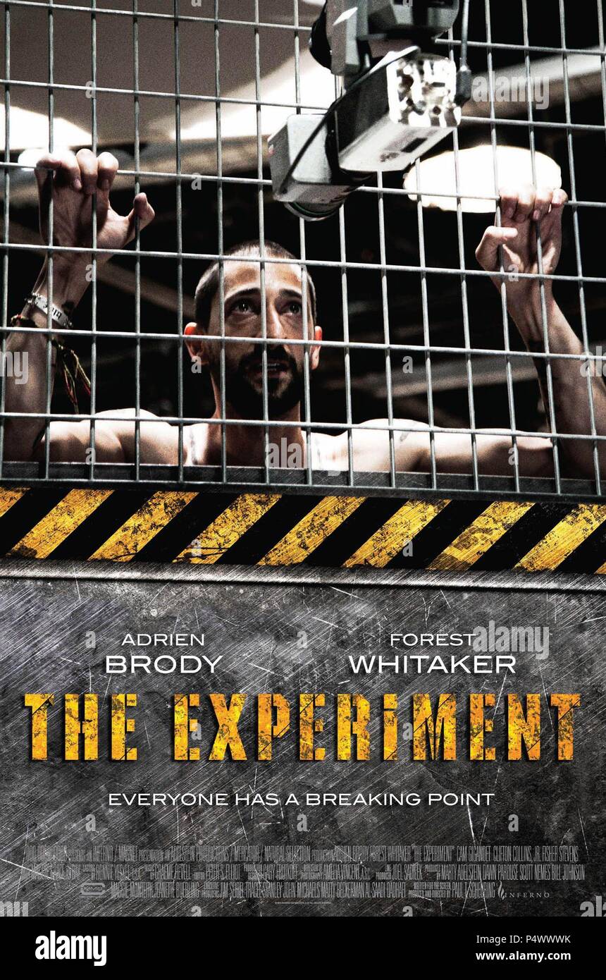 Original Film Title: EXPERIMENT, THE. English Title: EXPERIMENT, THE ...