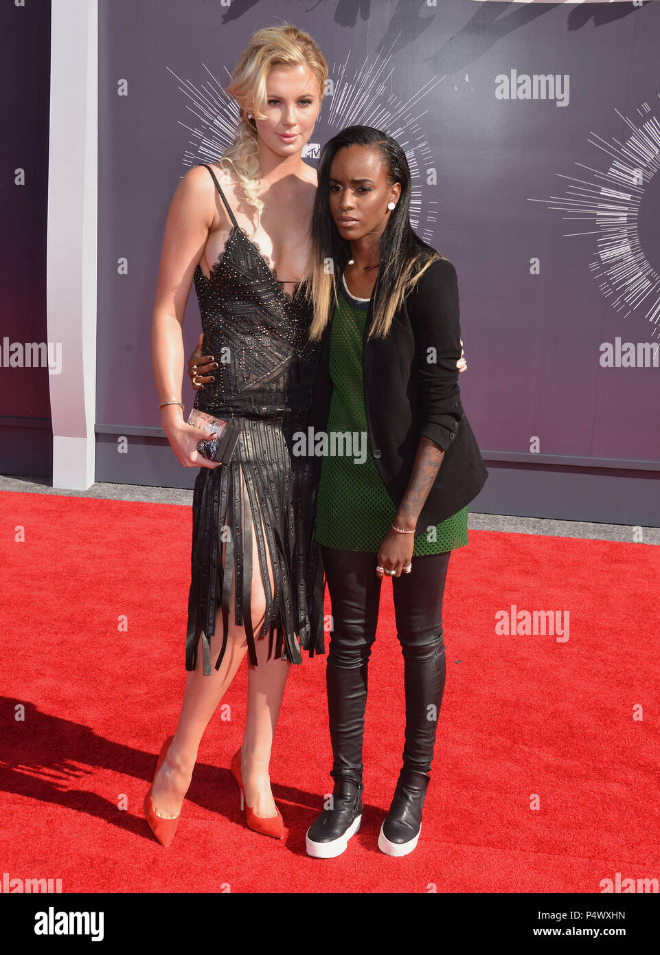 Ireland Baldwin, Angel Haze 210 at the MTV Video Music Awards at the ...