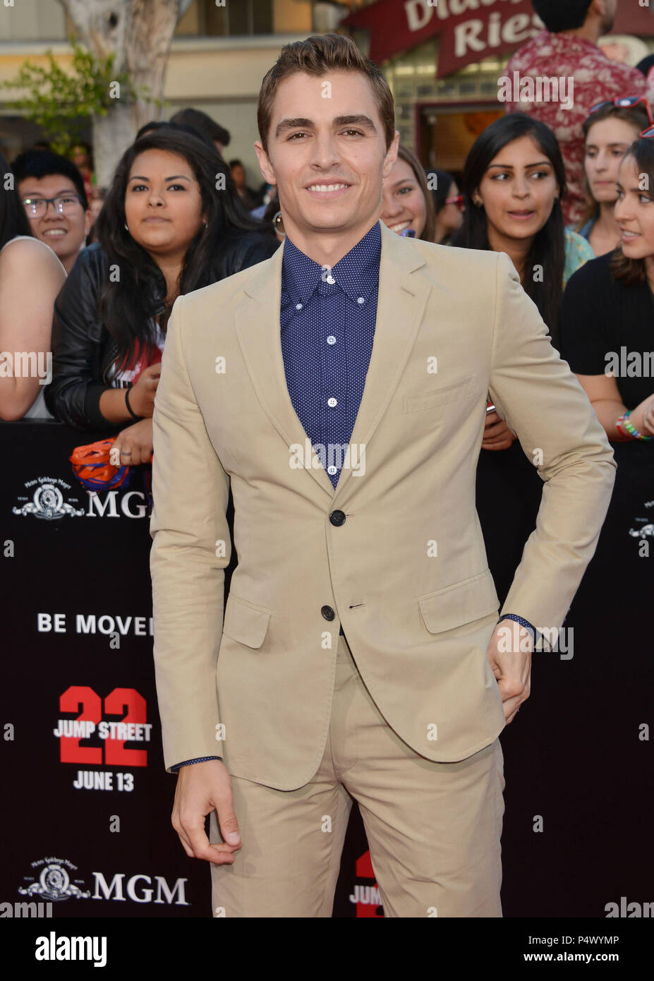 Dave Franco at the 22 Jump Street Premiere at the Westwood Village ...