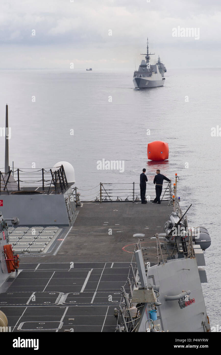 SOUTH CHINA SEA (May 10, 2017) Sailors aboard Arleigh Burke-class ...