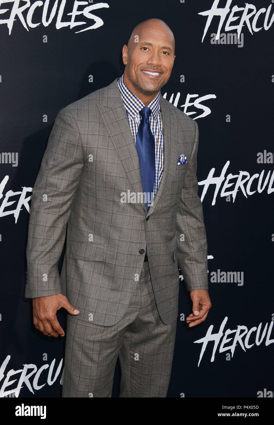 Dwayne Johnson at the Hercules Premiere at the TCL Chinese Theatre in ...
