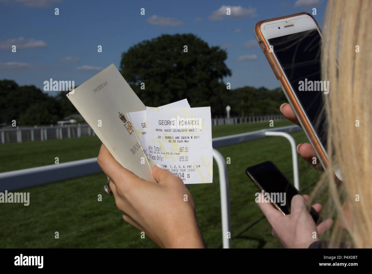 Horse race bet slip hi-res stock photography and images - Alamy