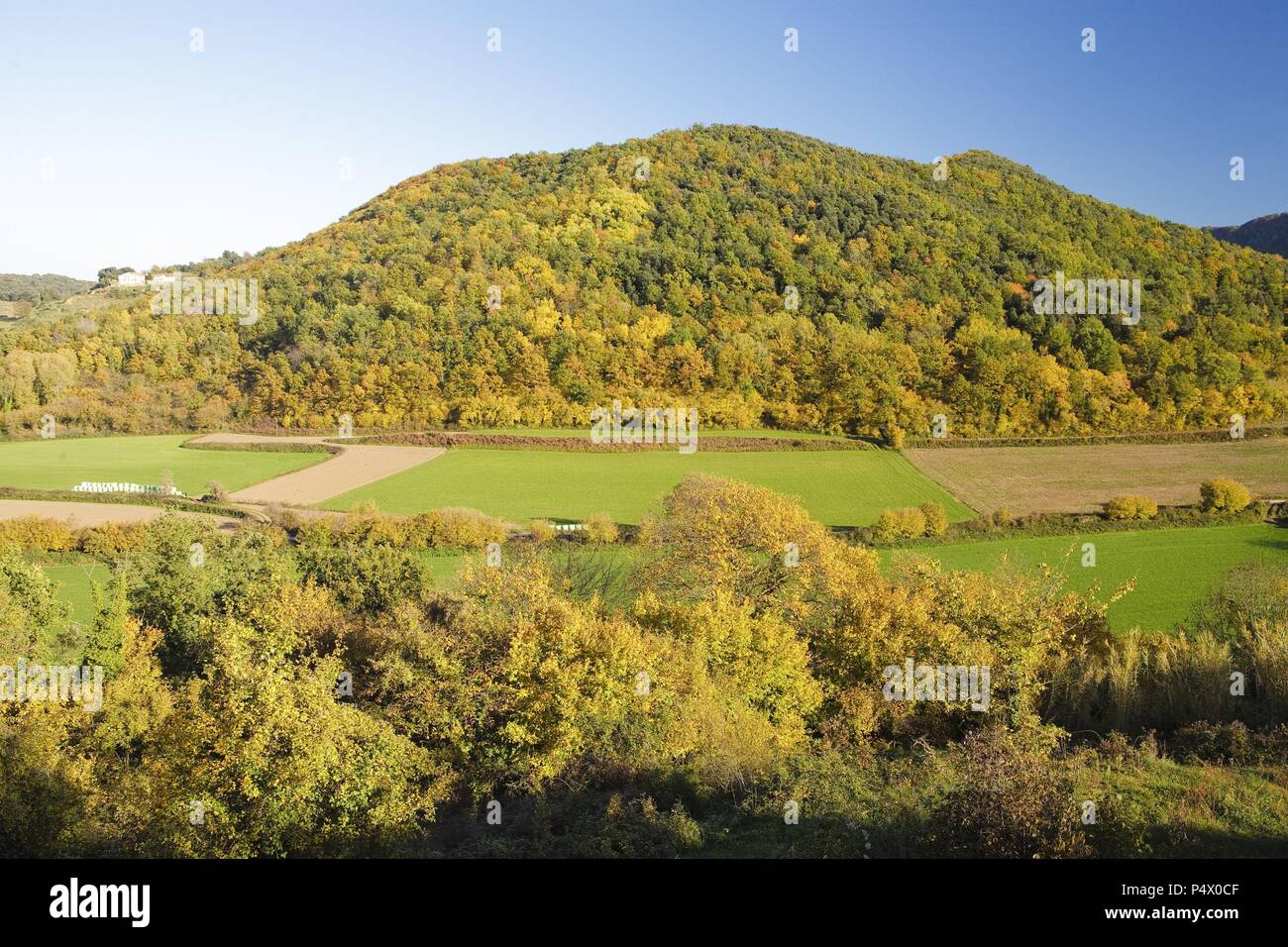 Spain santa margarida volcano hi-res stock photography and images - Alamy