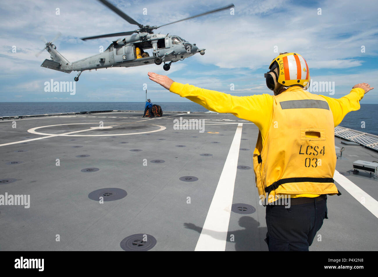 SOUTH CHINA SEA (May 9, 2017) Boatswain's Mate 2nd Class Paul Coombs ...
