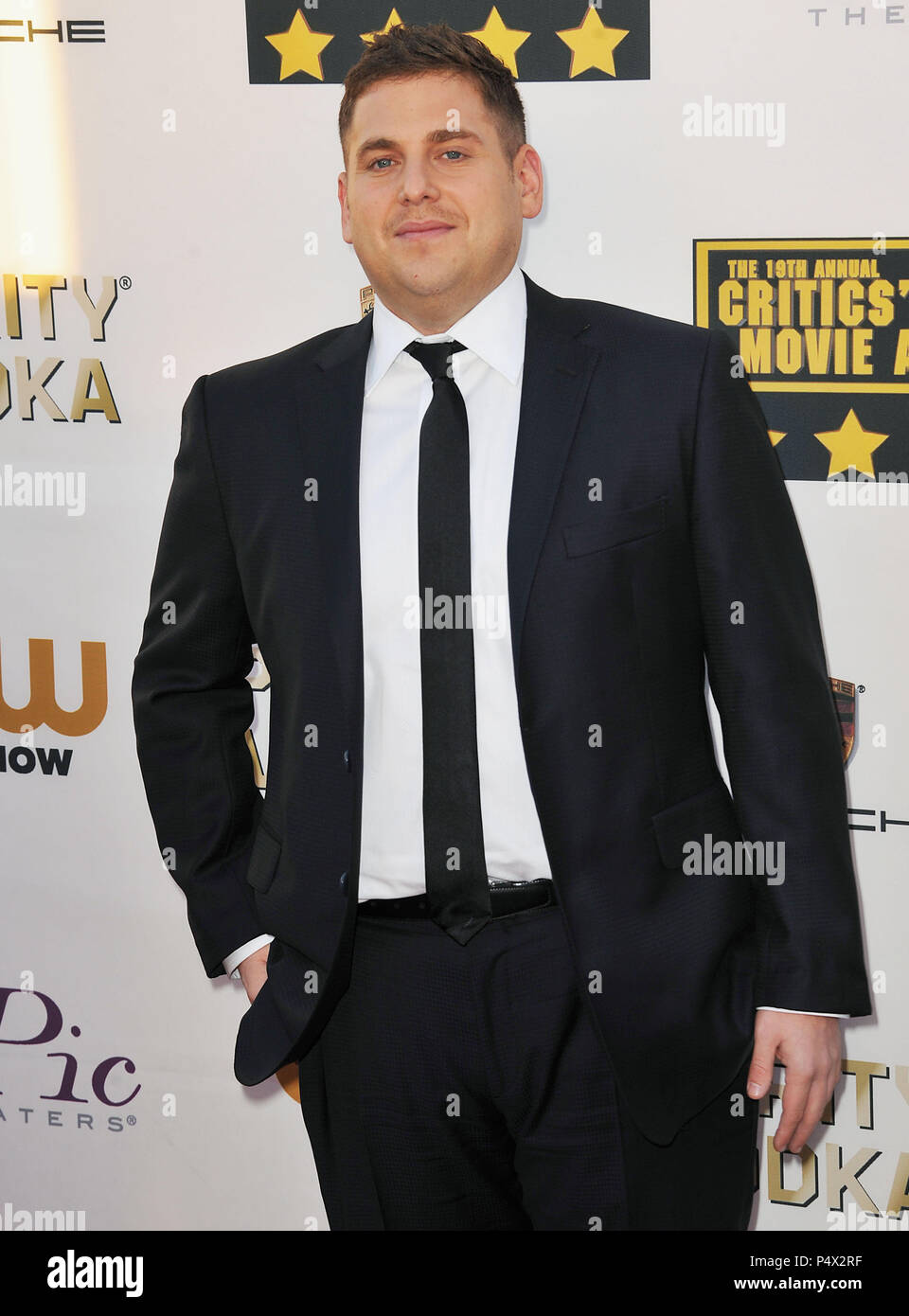 Jonah Hill at the 19th Critic s Choice Awards 2014 at the Barker Hangar ...