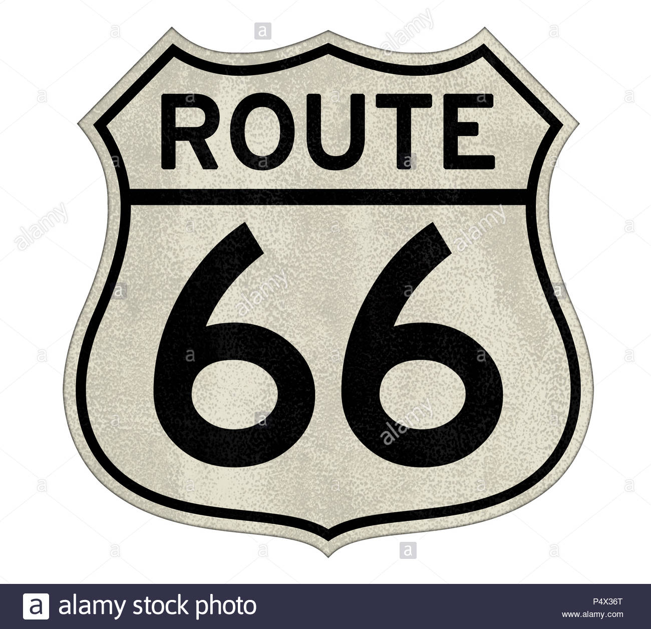 Road Sign Route 66 Icon Stock Photos & Road Sign Route 66 Icon Stock ...