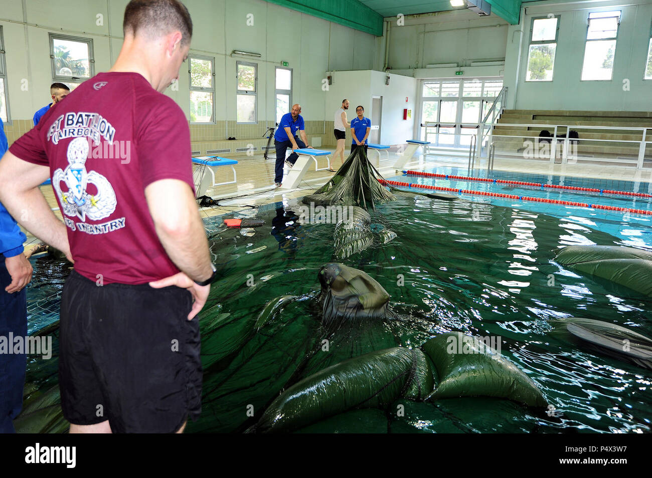 U.S. Army Paratrooper 1st Lt. Alexander Berlin, from Alpha Company, 1st ...
