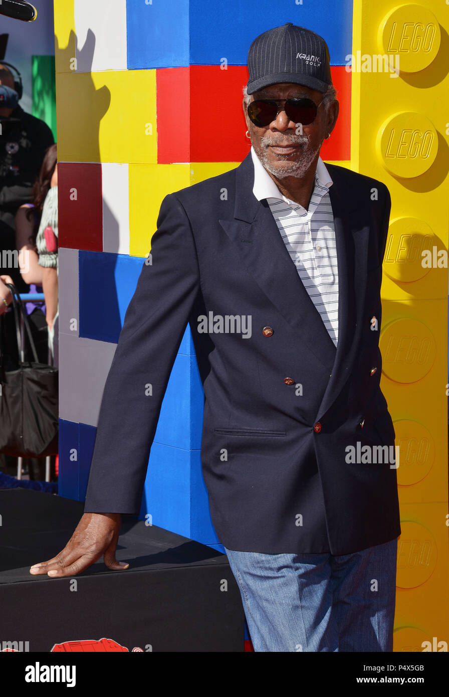 Morgan Freeman 130 arriving at The Lego Movie Premiere at the Westwood ...