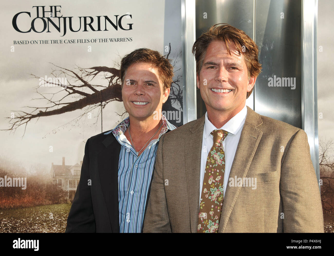 Carrey Hayes and Chad Hayes - writers at the Conjuring Premiere at the ...